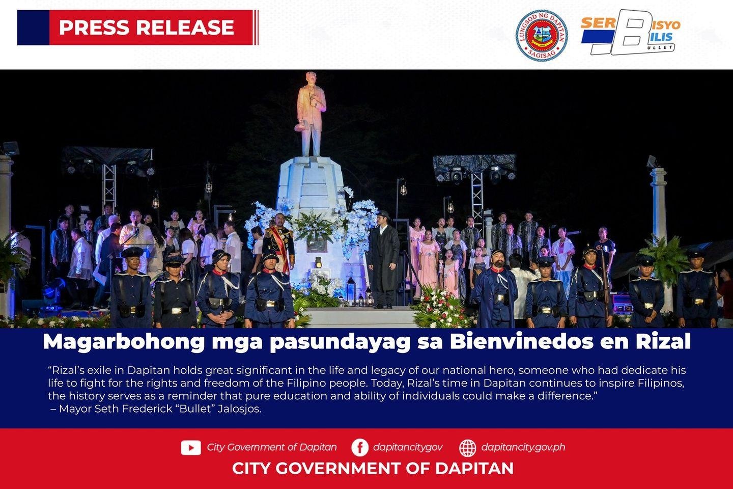 Dapiteños Commemorate the Historic Arrival of National Hero Dr. Jose Rizal